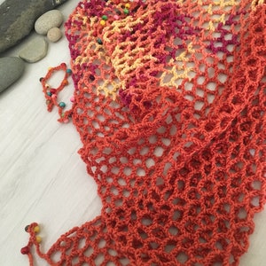 PDF Crochet Sarong Pattern- Beach Cover up - Hippy Festival Boho Sarong ...