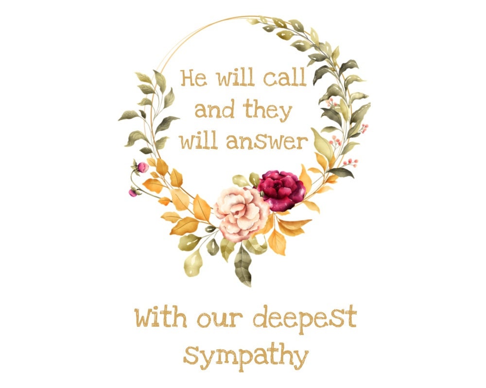 JW Printable Sympathy Card Bible Verse Scripture Postcard | Etsy