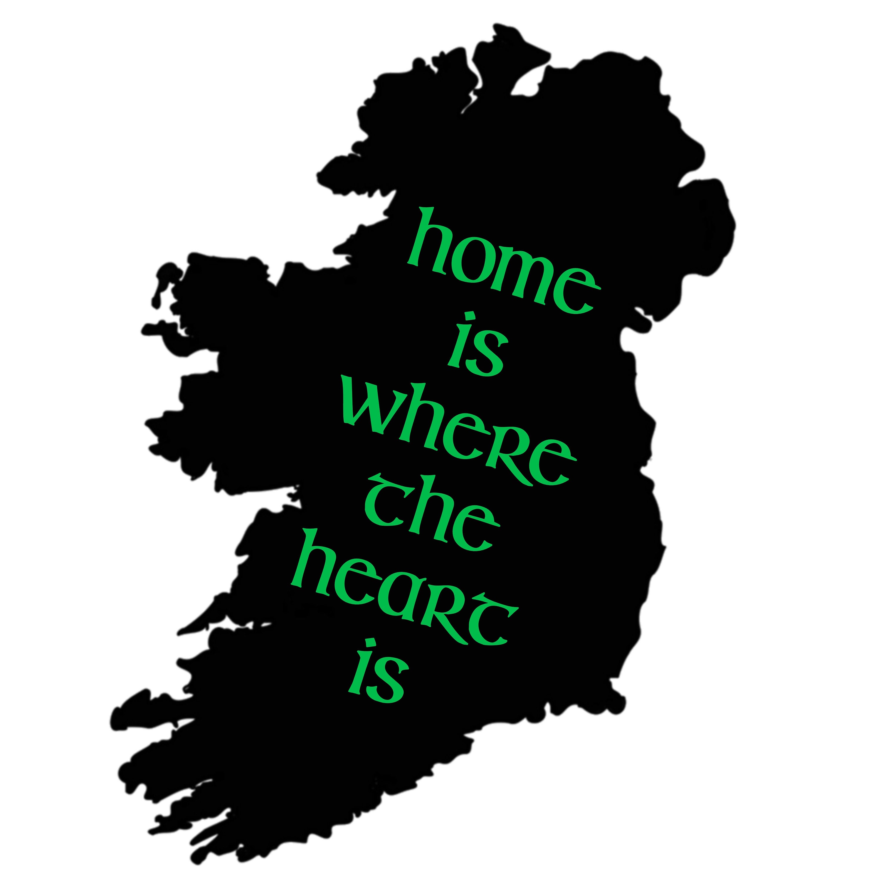 Mapa de Ireland Home SVG Irish SVG Irlanda archivo de - Etsy España