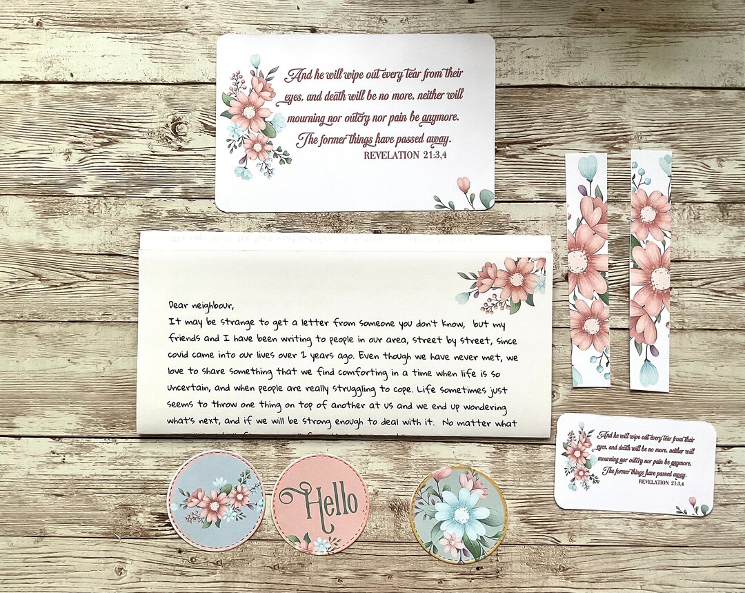 Printable Letter Writing Kit - 8 Elements - Jw Printable Gift - Custom ...