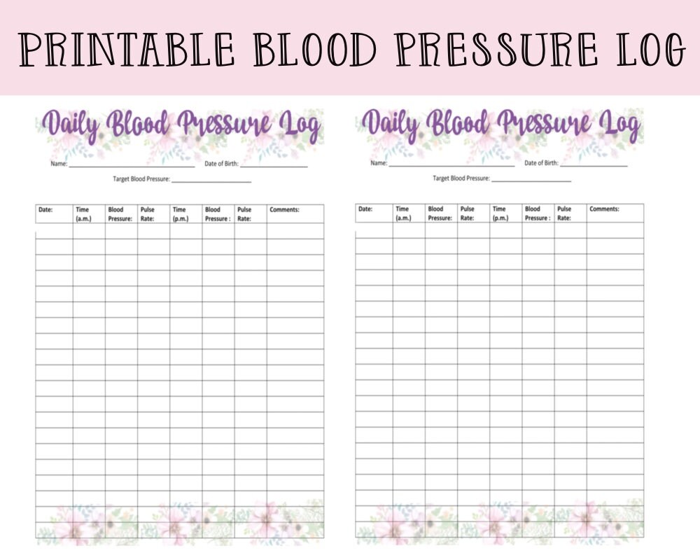 Clip Art health planner insert pressure check print diet insulin life ...
