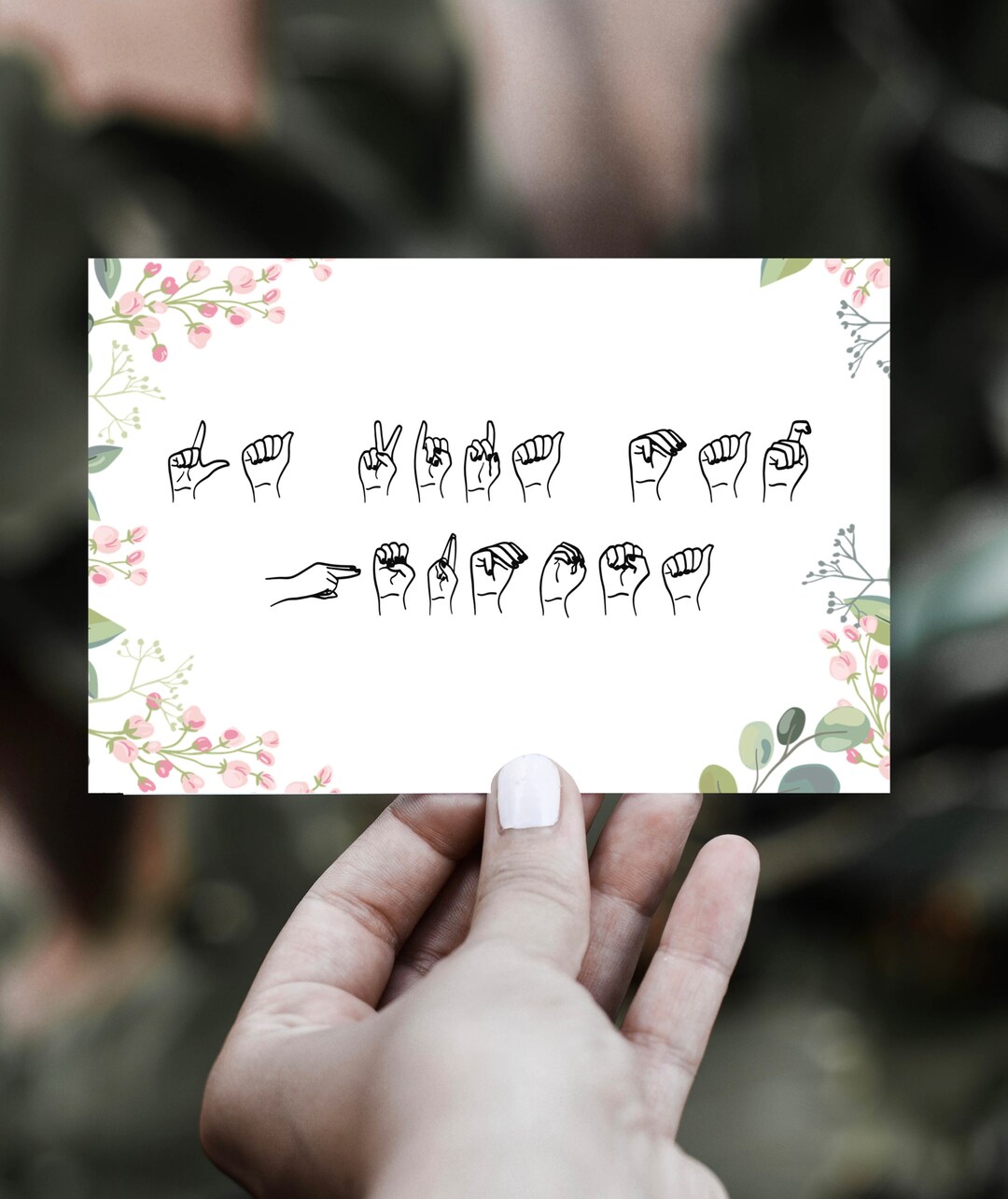 JW Espanol Sign Language Printable Card - Best Life Ever - Deaf Hearing ...