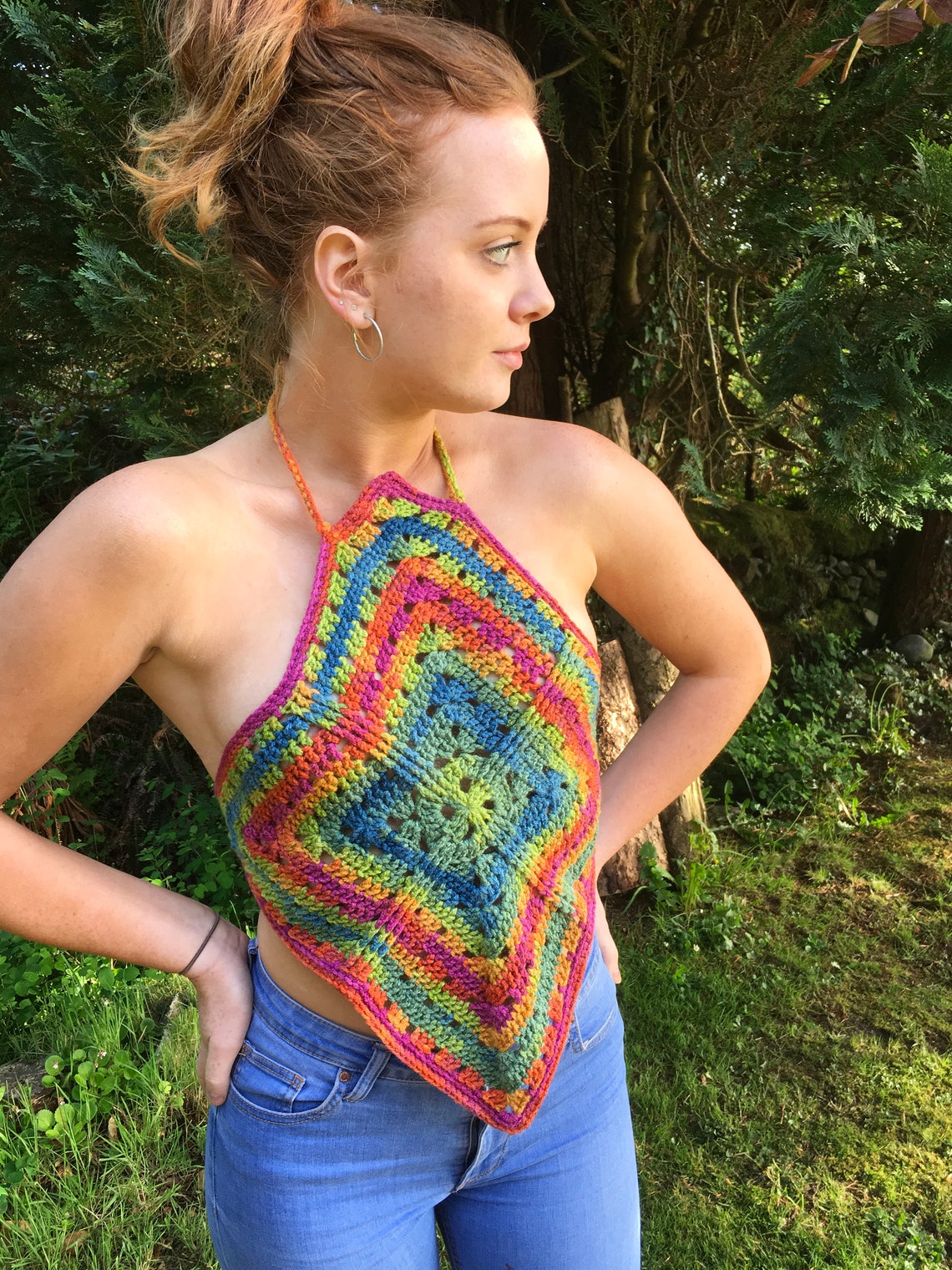 Crochet Halter Pattern- Pdf Digital Halter Top Hippy Festival Boho ...