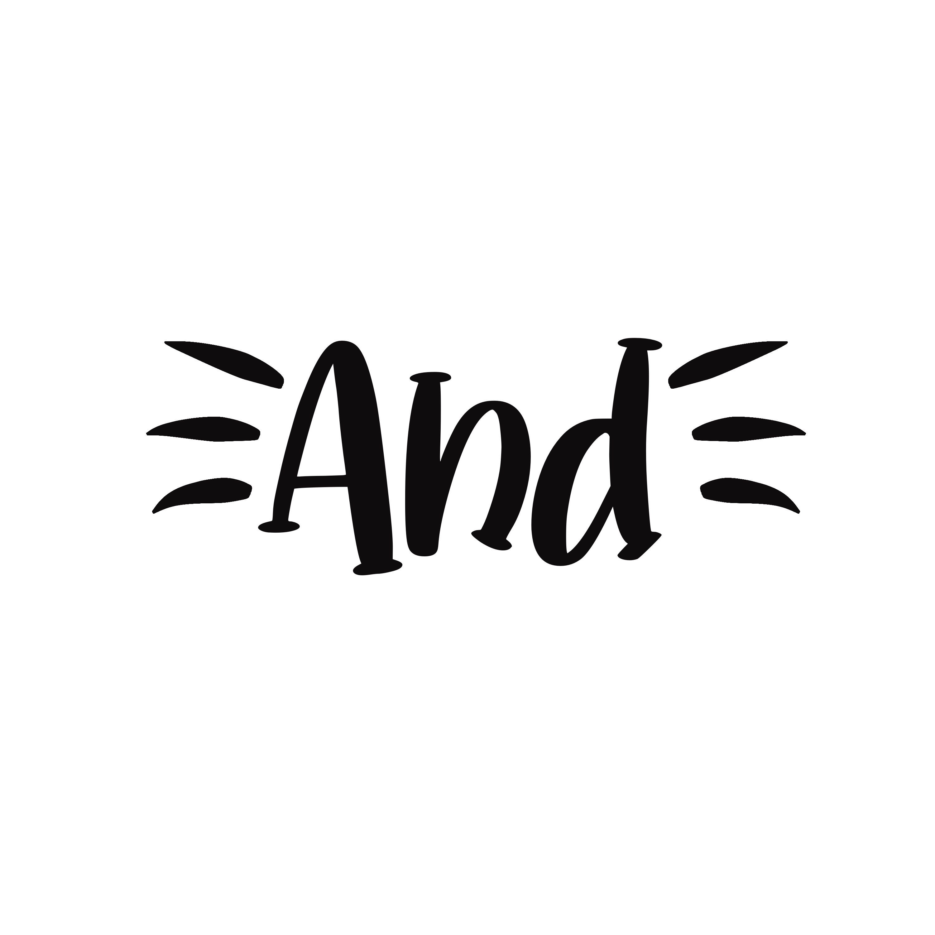 Hand Drawn Font Glyphs Word Accents Pack of 6 Font Laurels - Etsy Ireland