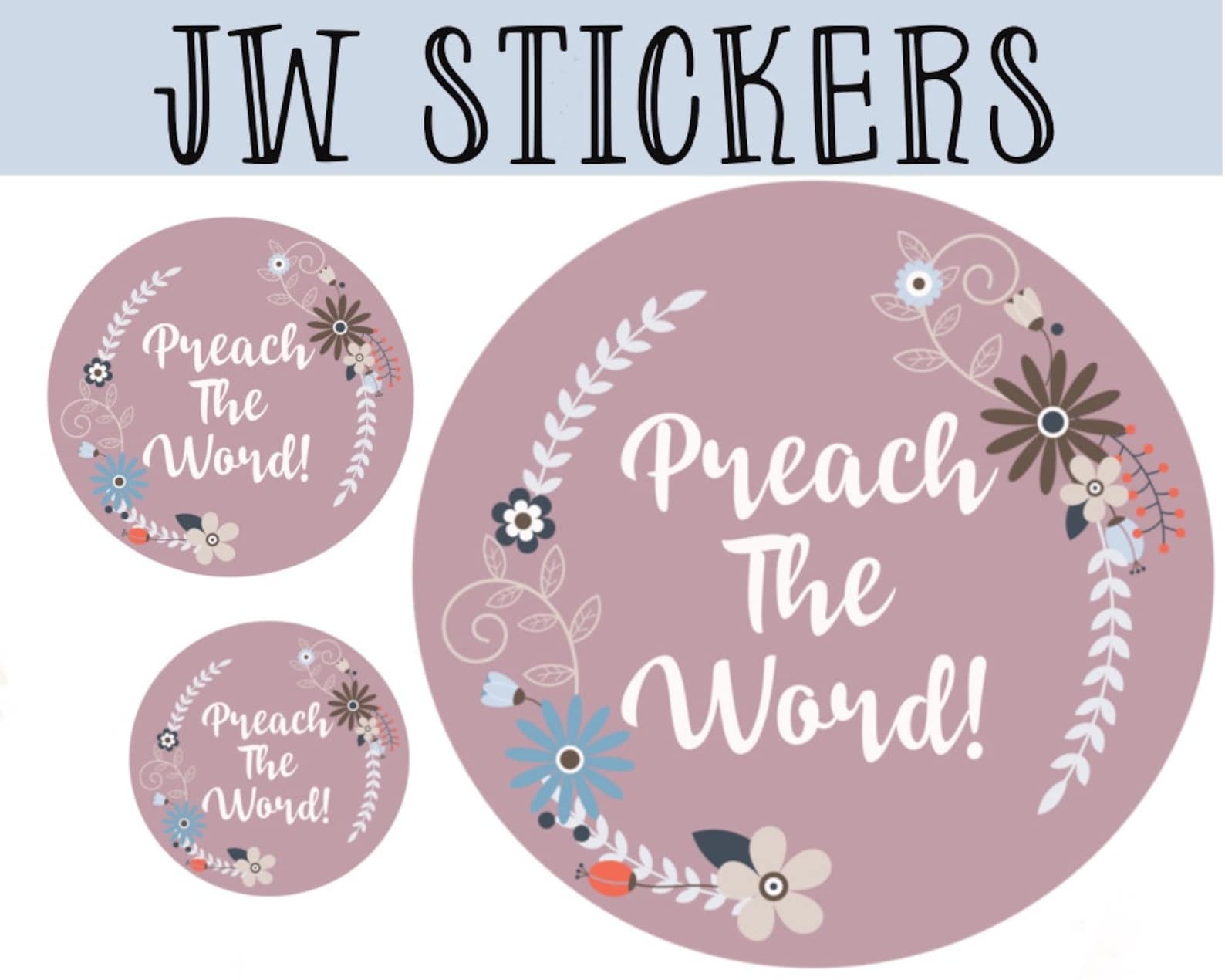 JW Printable Stickers Card Baptism Gift Labels Jehovahs - Etsy Canada