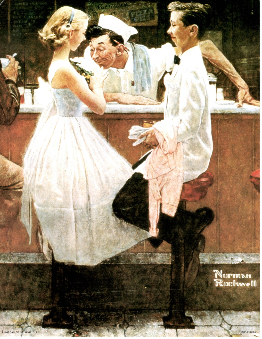 After the Prom norman Rockwell 8x10 Lithio - Etsy