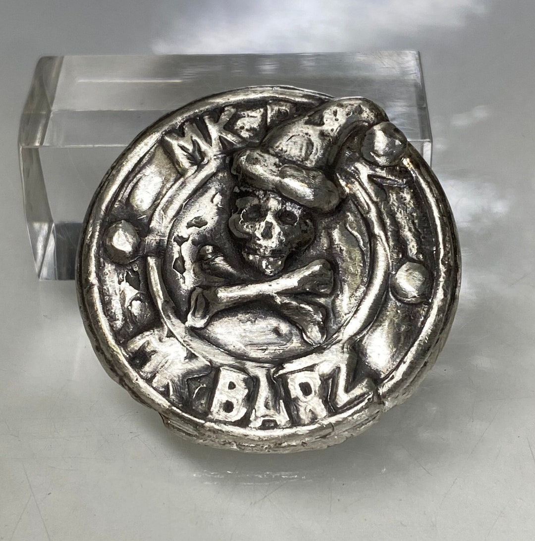 2 Oz MK Barz Santa Hat Logo Bar Hand Poured .999 Fine Silver - Etsy