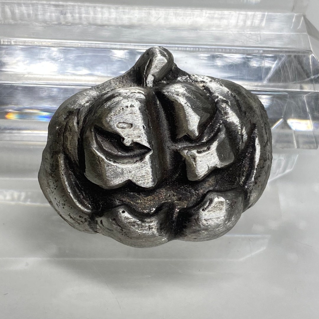 2 Ozt MK Barz "menacing Grin"- Jack-o-lantern Bar .999 FS Hand Poured ...
