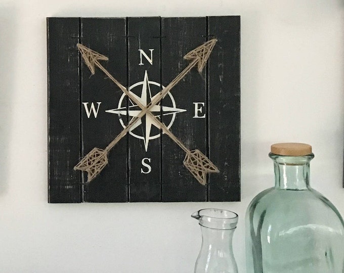 COMPASS DECOR 14.5x14 World Travel Decor String - Etsy