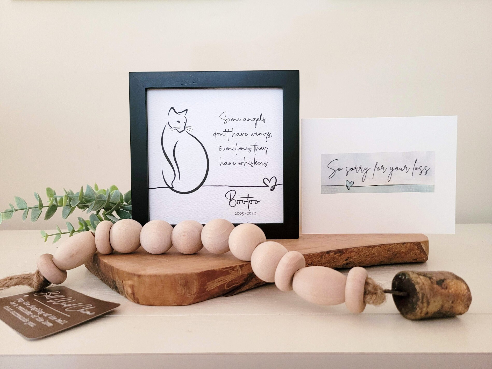 CAT MEMORIAL GIFT Personalized Loss of Cat Sympathy Gift for - Etsy