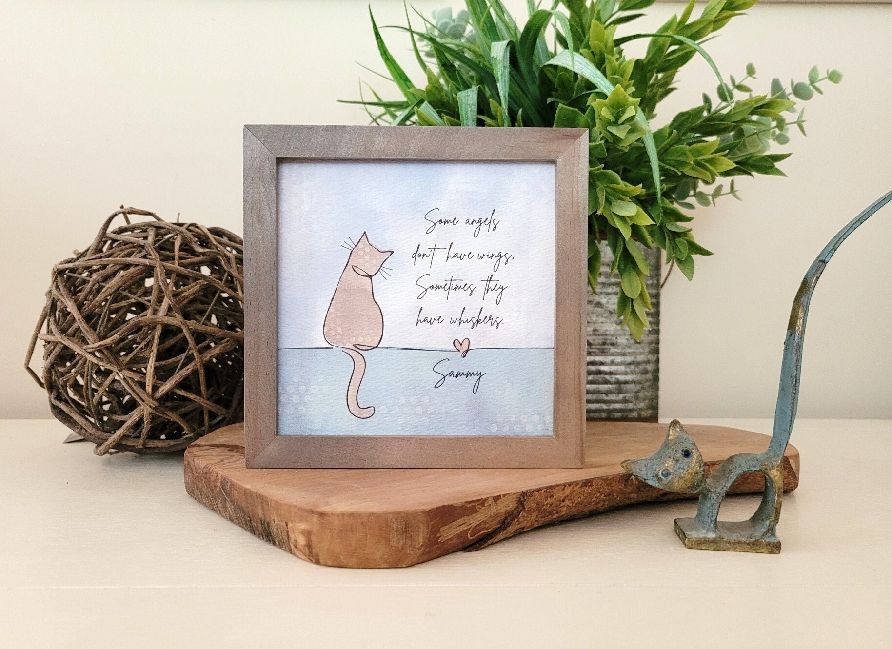 LOSS of CAT GIFT Personalized Cat Memorial / Sympathy Gift - Etsy