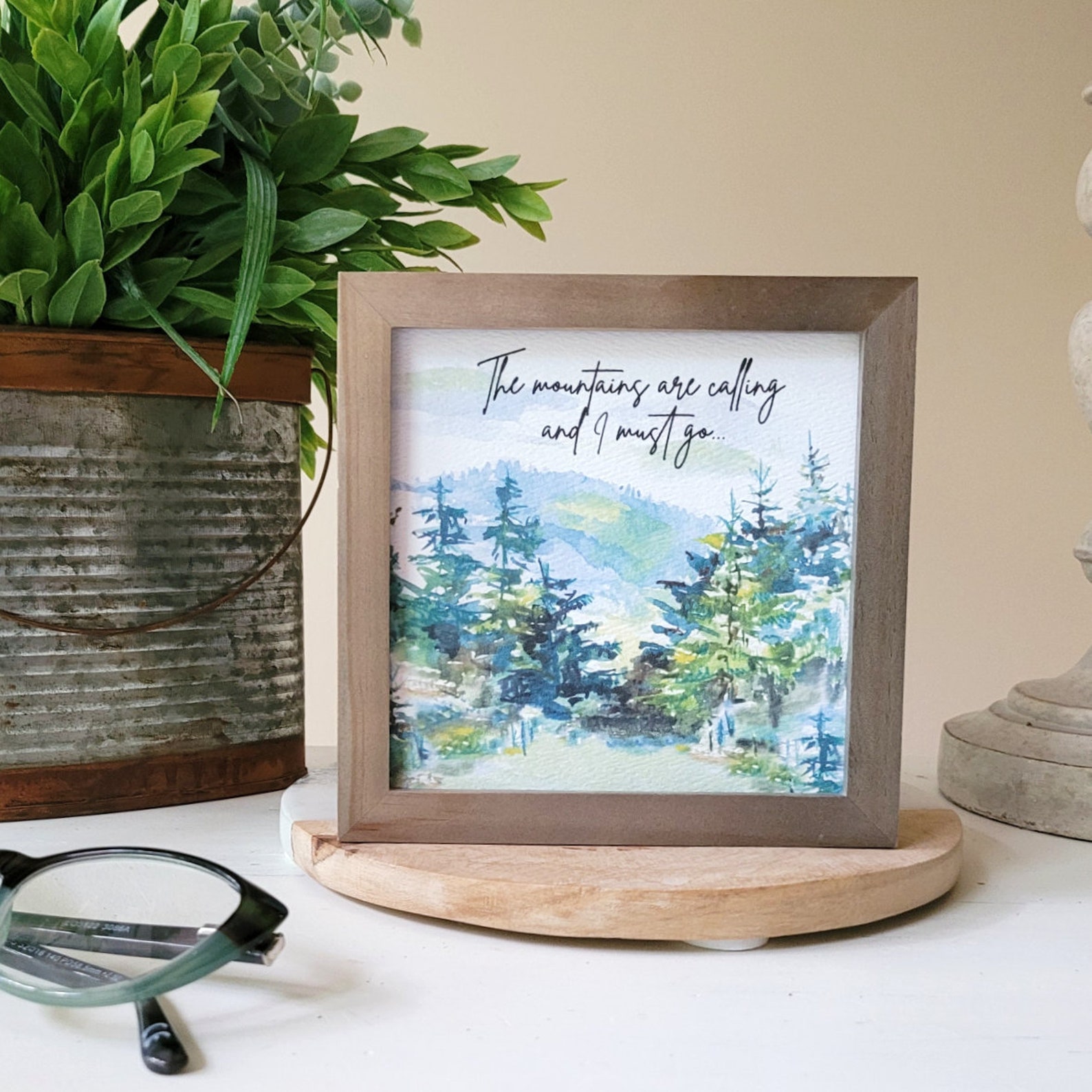 MOUNTAIN RETIREMENT GIFT, Personalized Mountain Painting, the Mountains ...