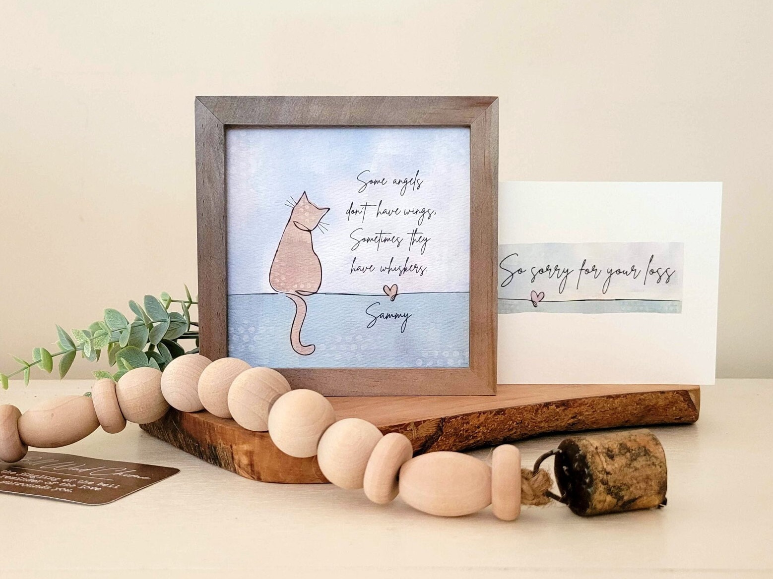 LOSS of CAT GIFT Personalized Cat Memorial / Sympathy Gift - Etsy