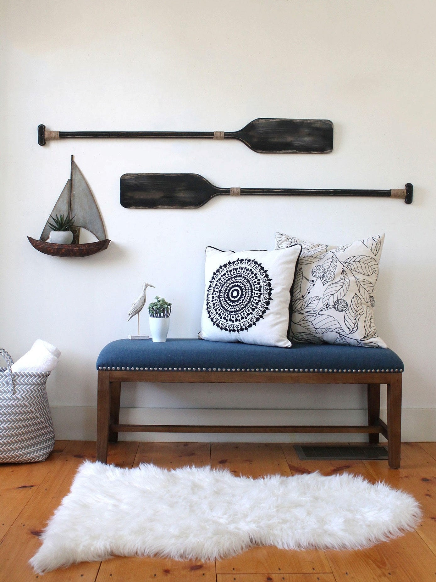 OARS WALL DECOR Set of 2 3 or 4 Oars Decorative Oars - Etsy