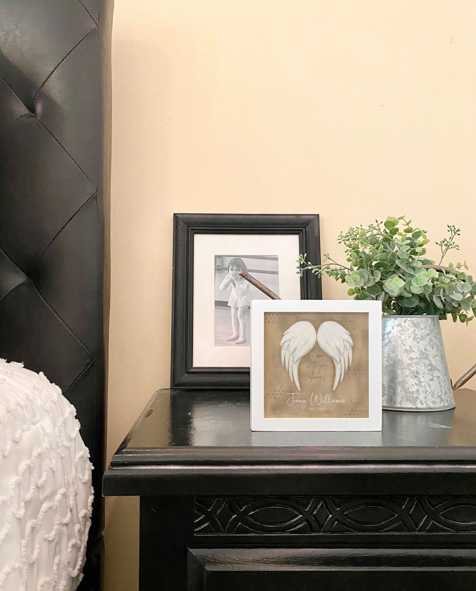 PERSONALIZED ANGEL WINGS Painting Sympathy Gift Memorial for | Etsy