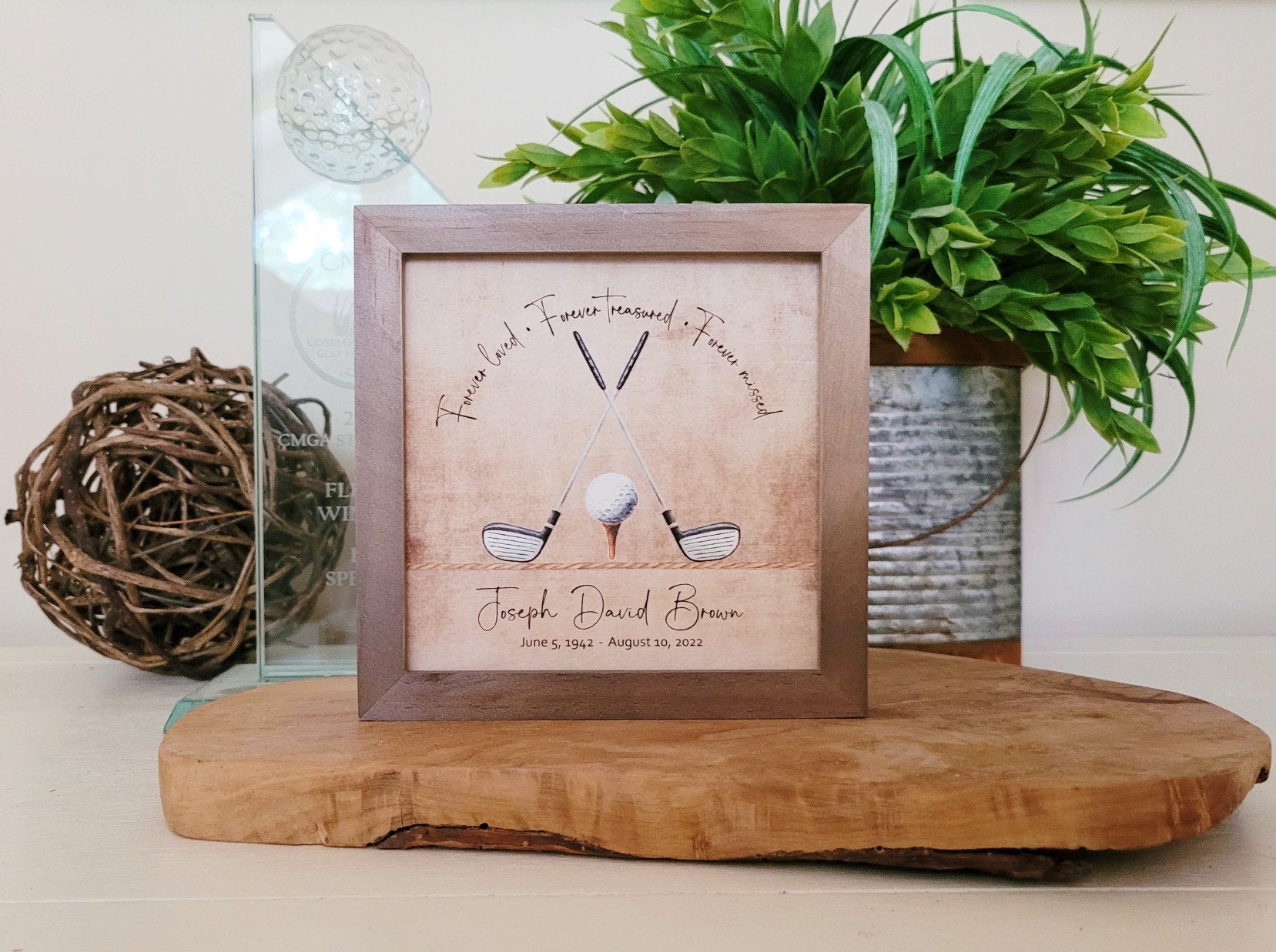 PERSONALIZED GOLF Painting Sympathy Gift Golf-related - Etsy