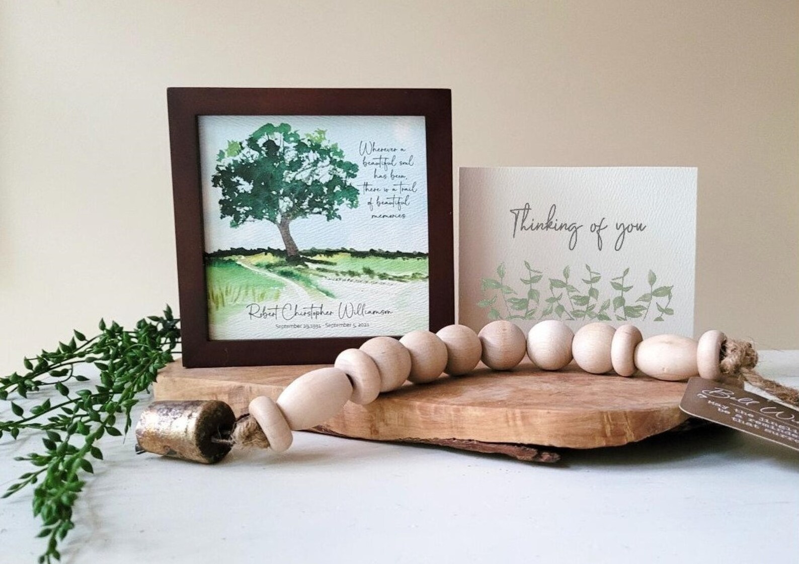 PERSONALIZED OAK TREE Watercolor Sympathy Gift Memorial for - Etsy