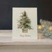 Christmas Tree Card Set of 6, Optional Saying & Signature Inside Card ...