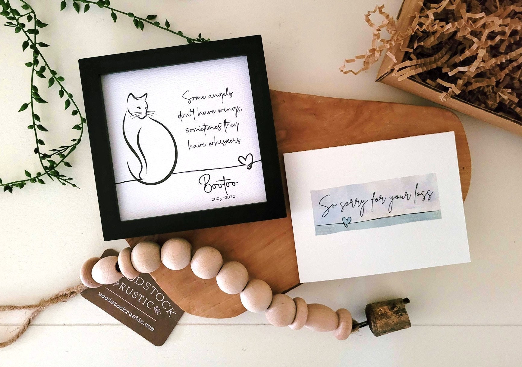 CAT MEMORIAL GIFT Personalized Loss of Cat Sympathy Gift for - Etsy