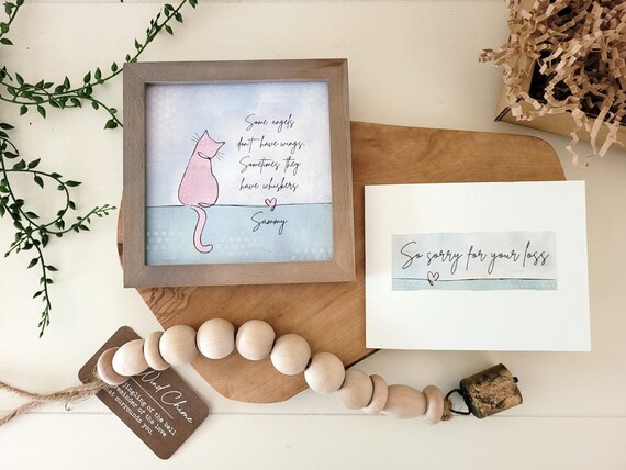LOSS of CAT GIFT Personalized Cat Memorial / Sympathy Gift - Etsy