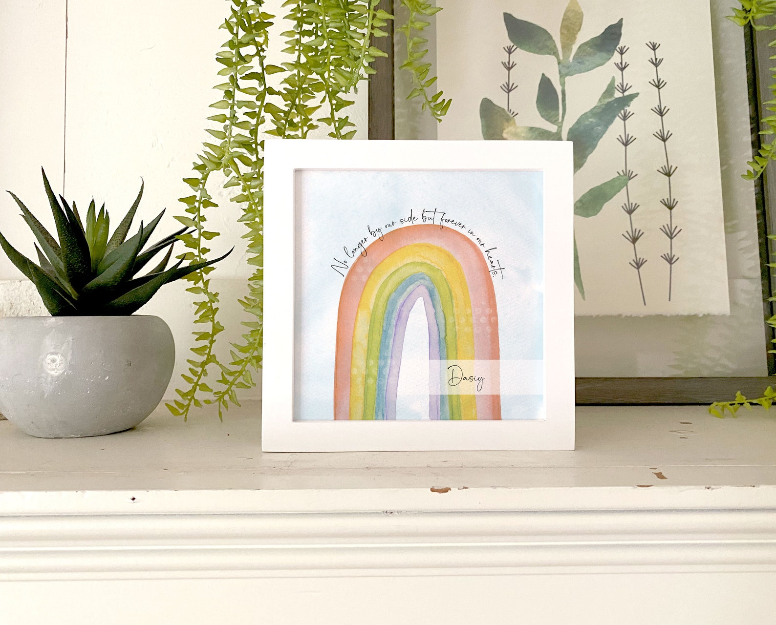 RAINBOW BRIDGE SYMPATHY Gift Pet Personalized Dog / Cat - Etsy