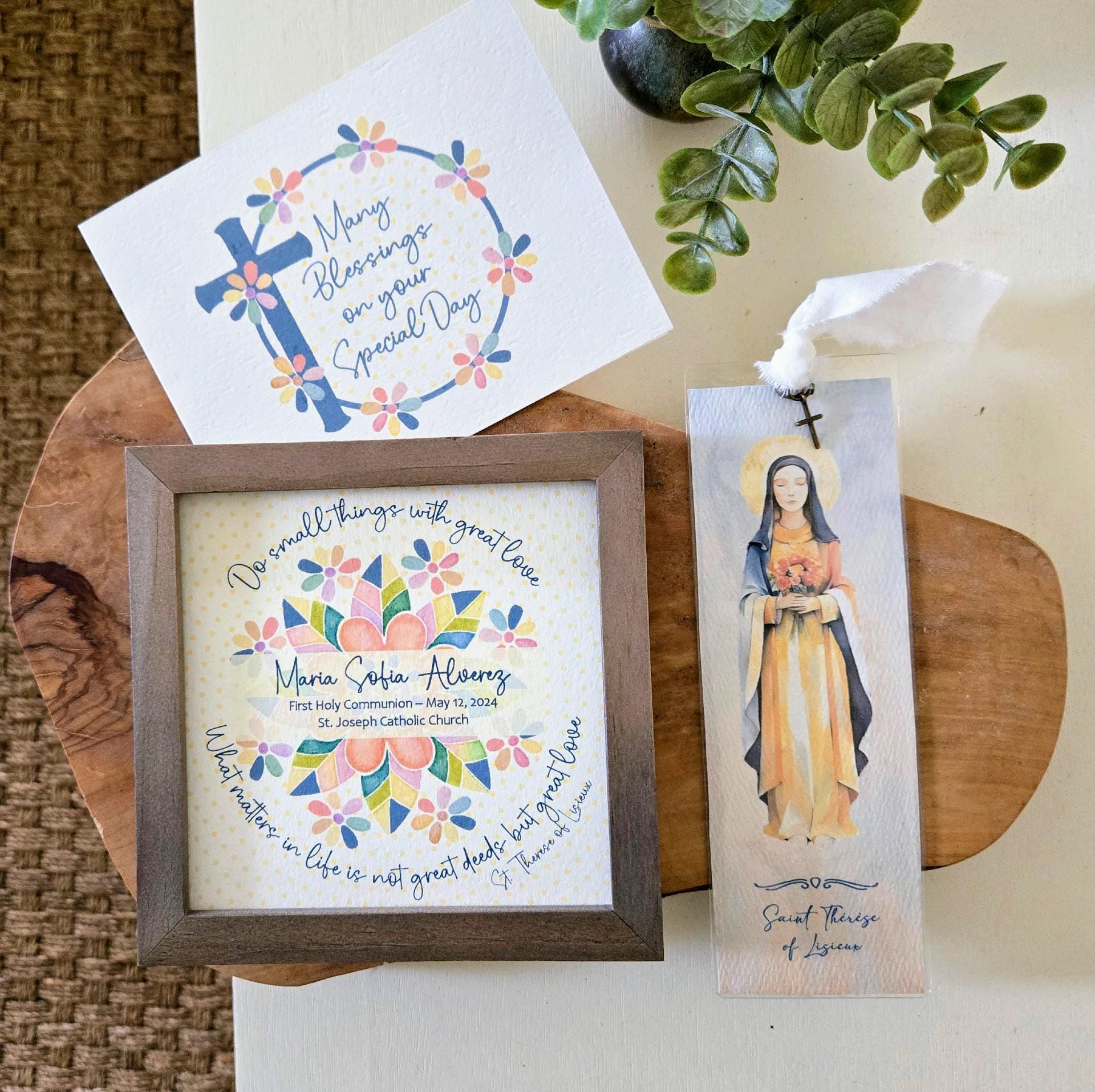 Personalized Communion / Confirmation Art: Female Saint Sayings (5.75 ...
