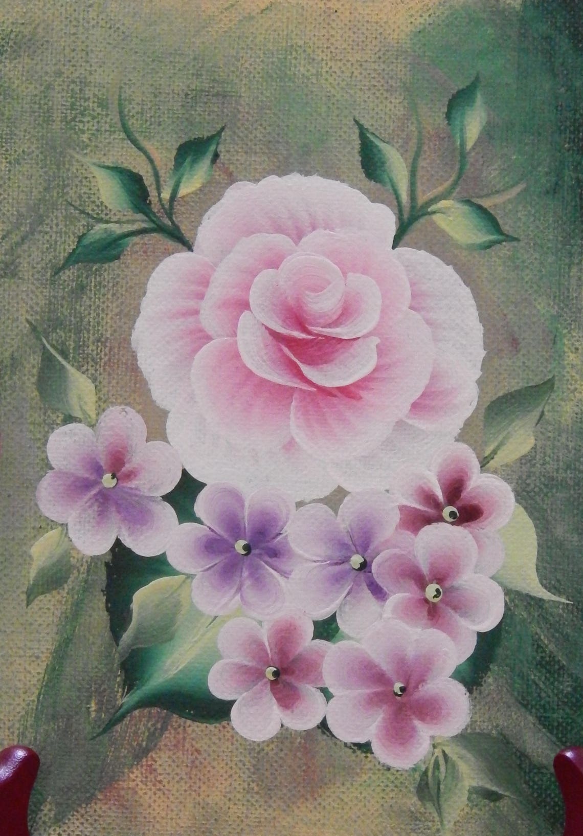 PINK Rose-original Acrylic Painting, Realistic Detail & Bright Vibrant ...