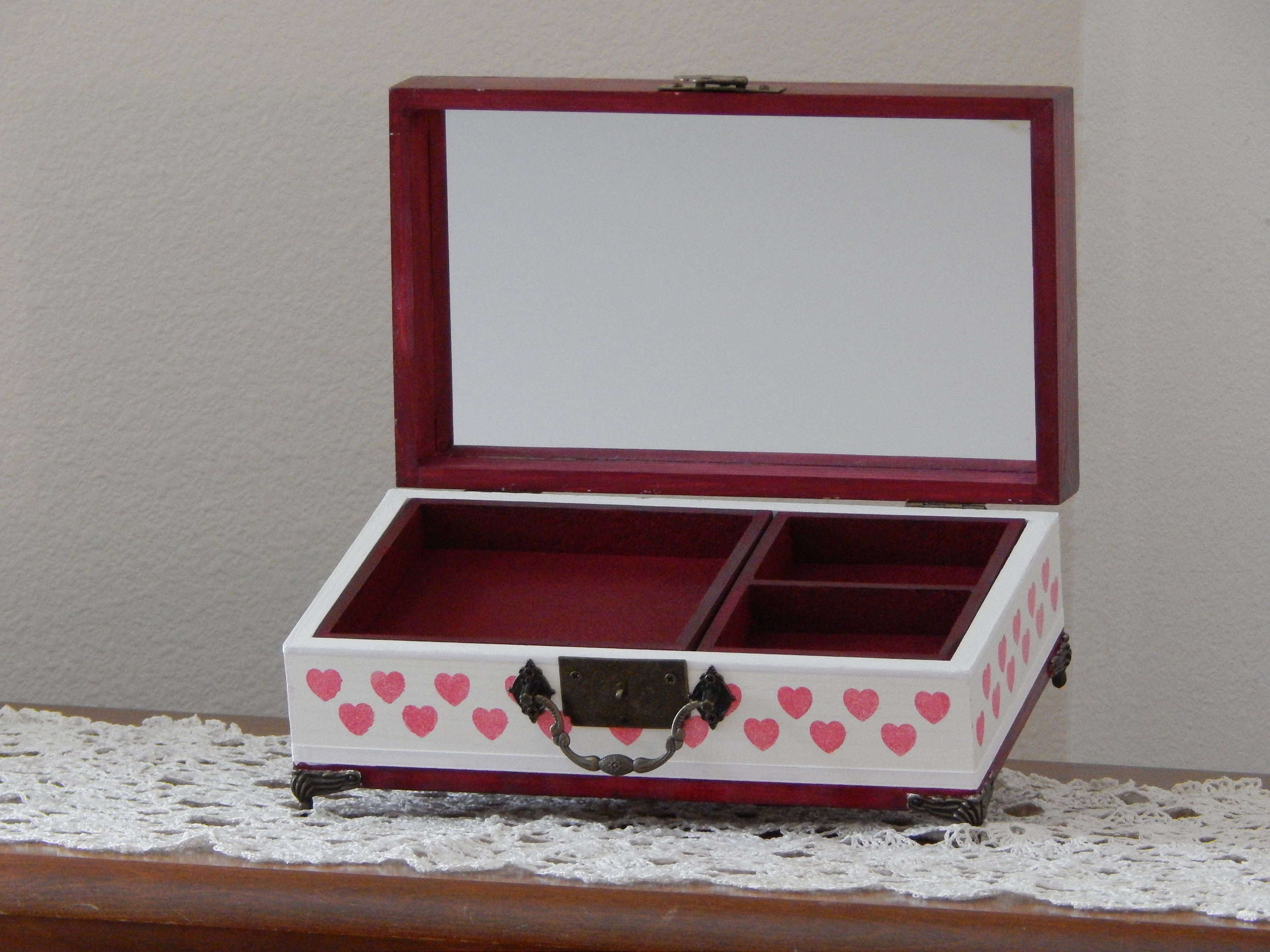 Heart Jewelry Box, Picture Frame, Table Top Mirror, Great Present for ...