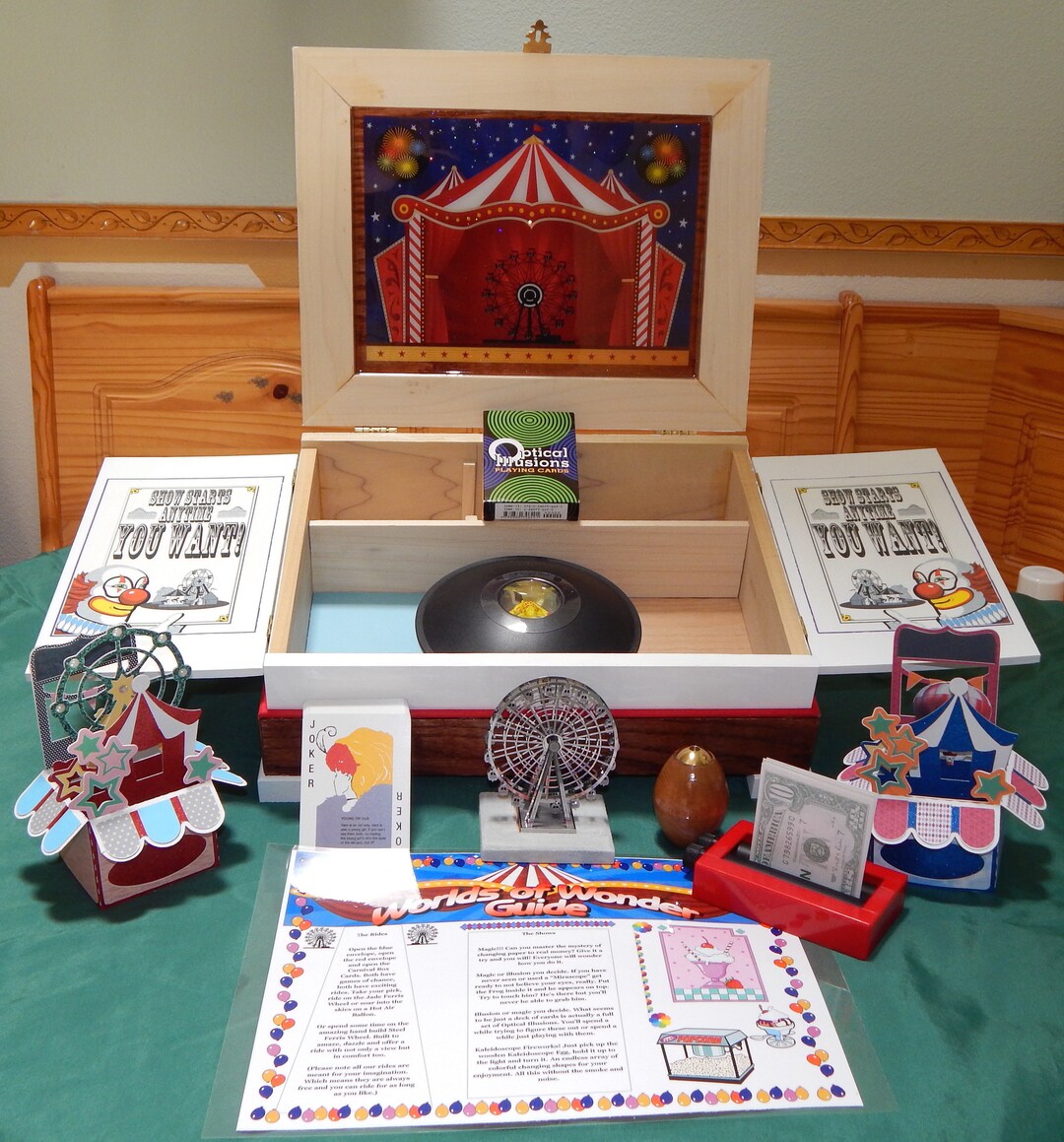 Worlds of Wonder Toy Box: Handmade Carnival Toys & Illusions - Etsy