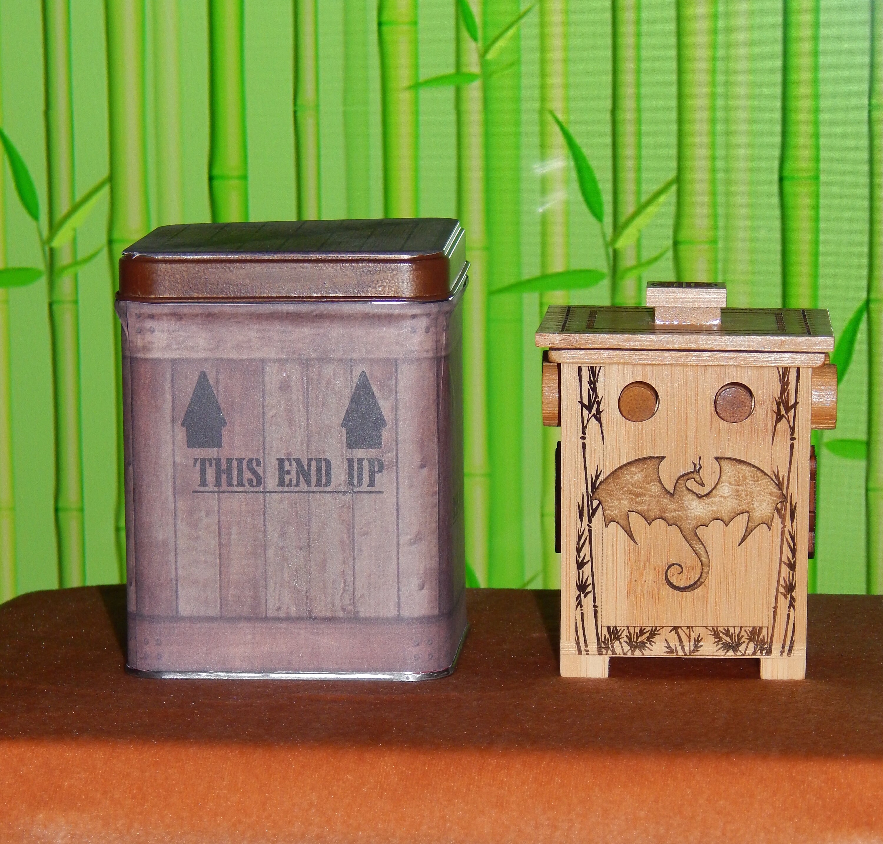 Tiger and Dragon Bamboo Puzzle Box. - Etsy