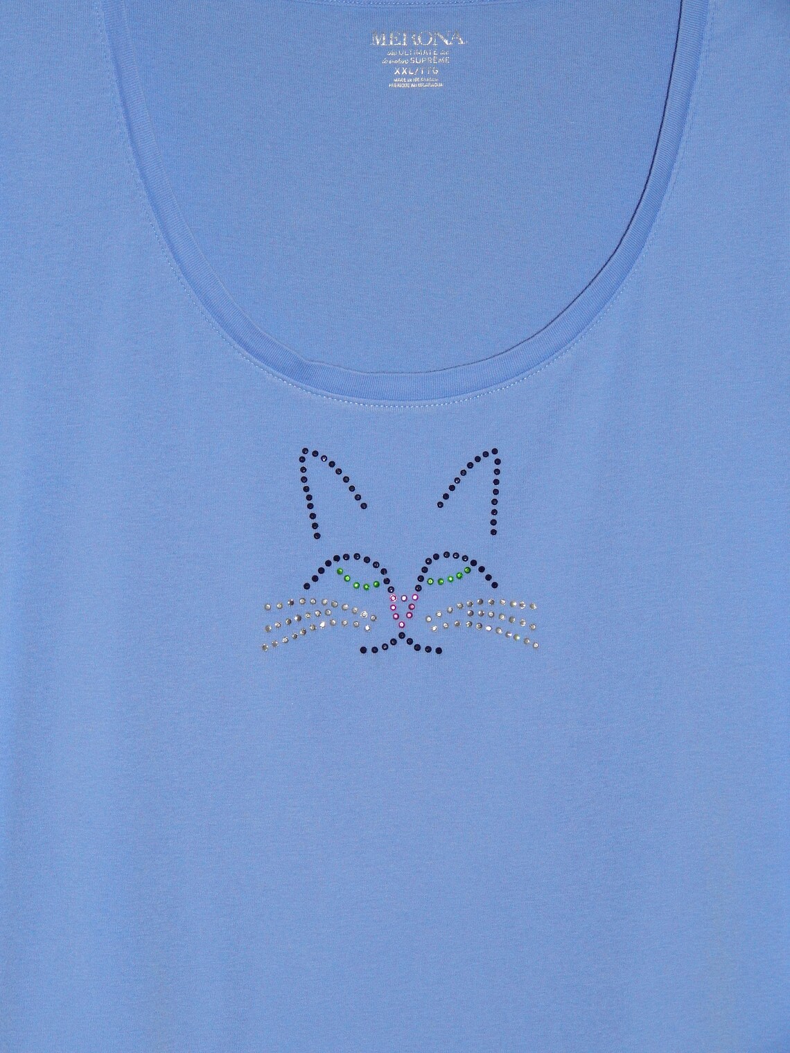 Rhinestone Cat Face Complete Appliqué Kit,sparkling Multi-colored Hot ...
