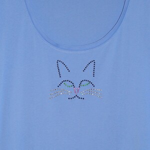 Rhinestone Cat Face Complete Appliqué Kit,sparkling Multi-colored Hot ...
