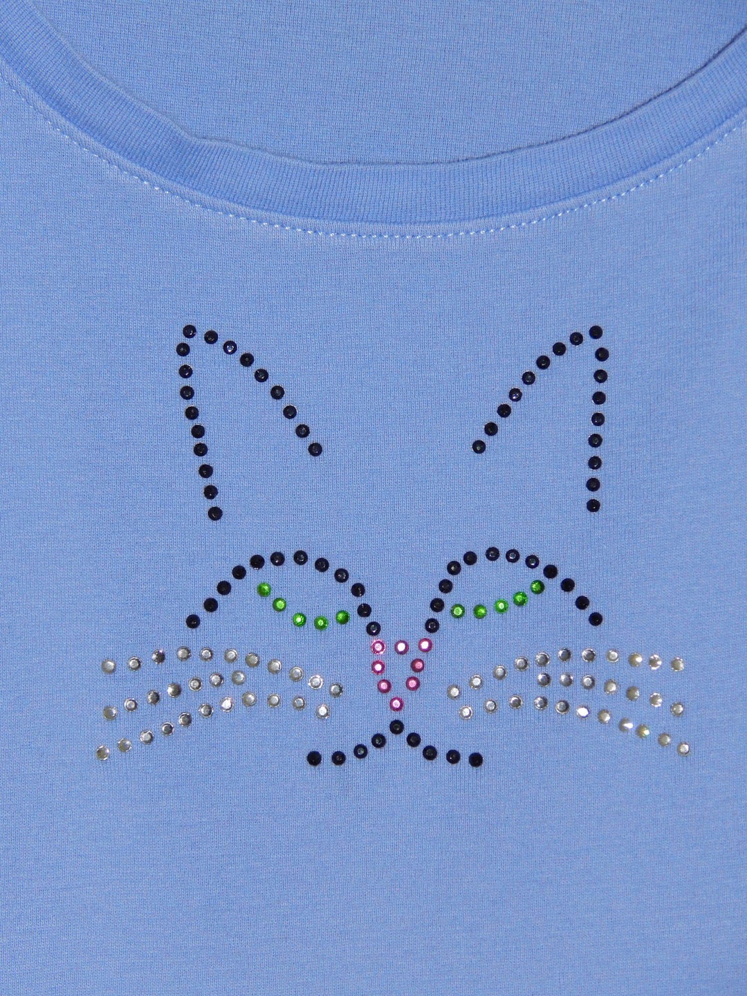 Rhinestone Cat Face Complete Appliqué Kit,sparkling Multi-colored Hot ...