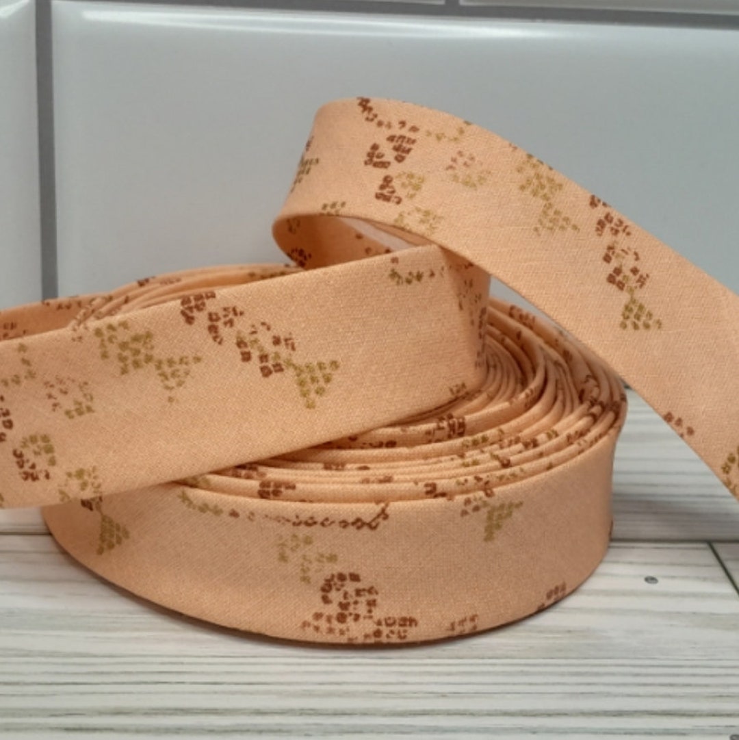 Aztec Geo Peach Pink, 3+ Yard Rolls, 1/2" Double Fold Bias Tape, Quilt ...