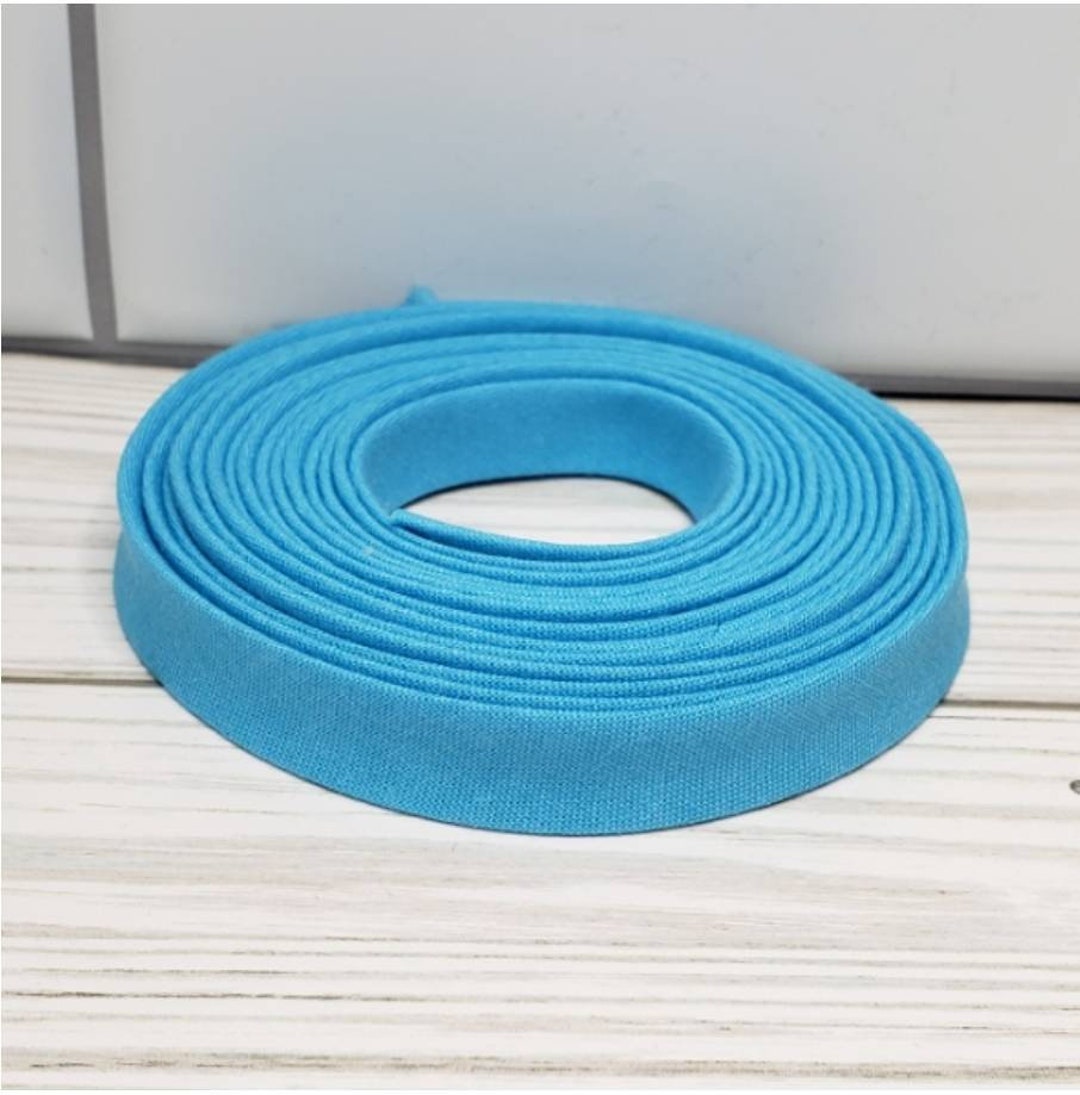 Peacock Blue KONA Cotton Bias Tape, 3+yard Roll, 1/2" Double Fold Bias ...