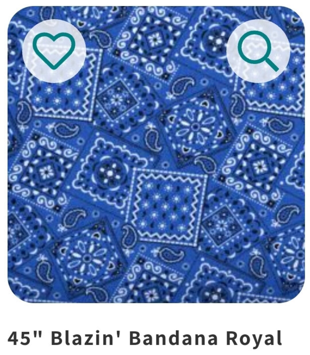 Royal Blue Bandana 3+ Yard Rolls, 1/2" and 1" Double Fold Bias Tape ...