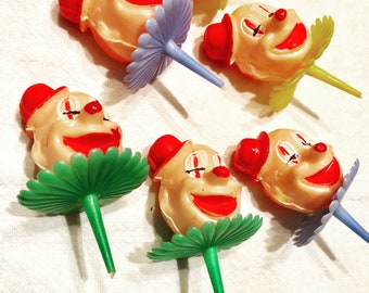 Clown cake toppers | Etsy