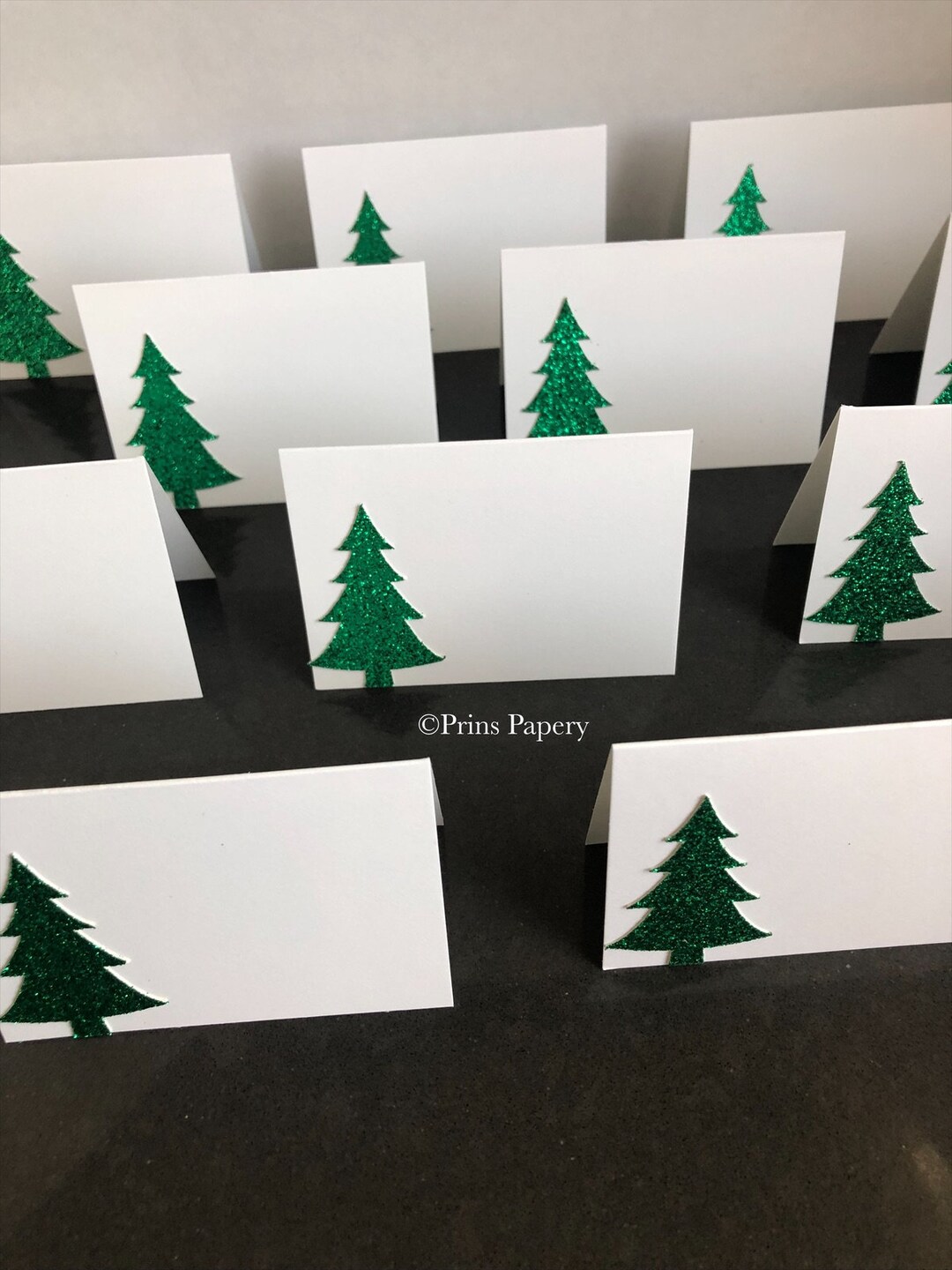 Ready to Ship Christmas Holiday Tree Place Cards Name Cards - Etsy