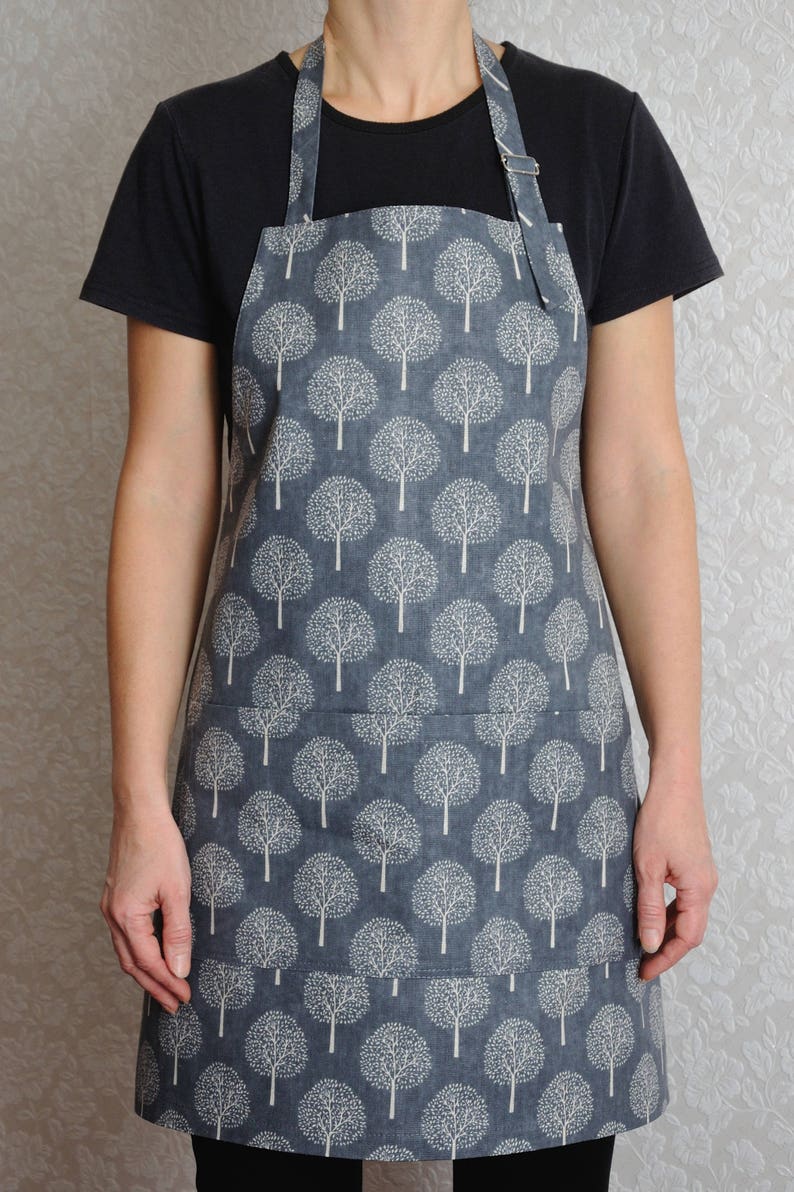 Apron for Women Linen Cotton Apron Tree of Life Fabric Apron Cute Apron ...