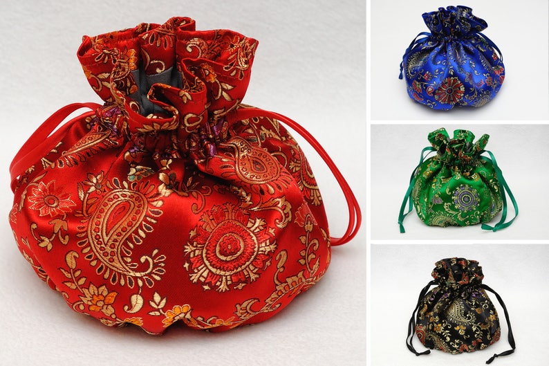 Drawstring Small Bag Drawstring Jewelry Tote Travel Gift Beauty Gift ...