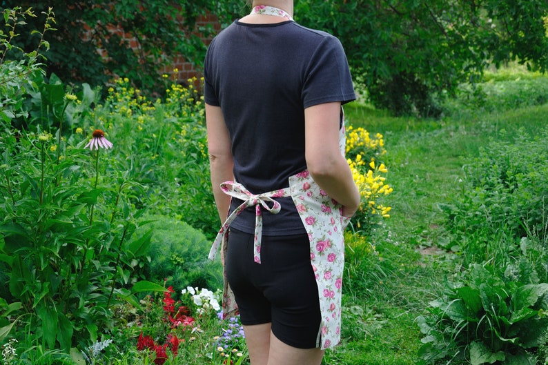 Linen Apron for Women Cotton Garden Apron Kitchen Apron Cooking Apron ...