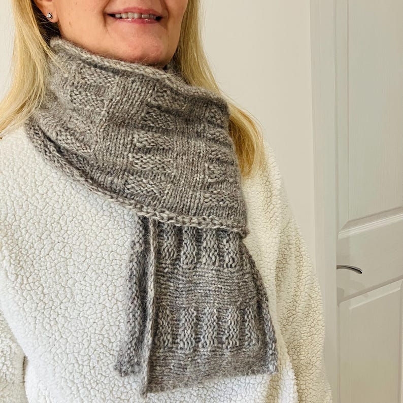 Winterbrown Scarf Knitting Pattern-printed - Etsy