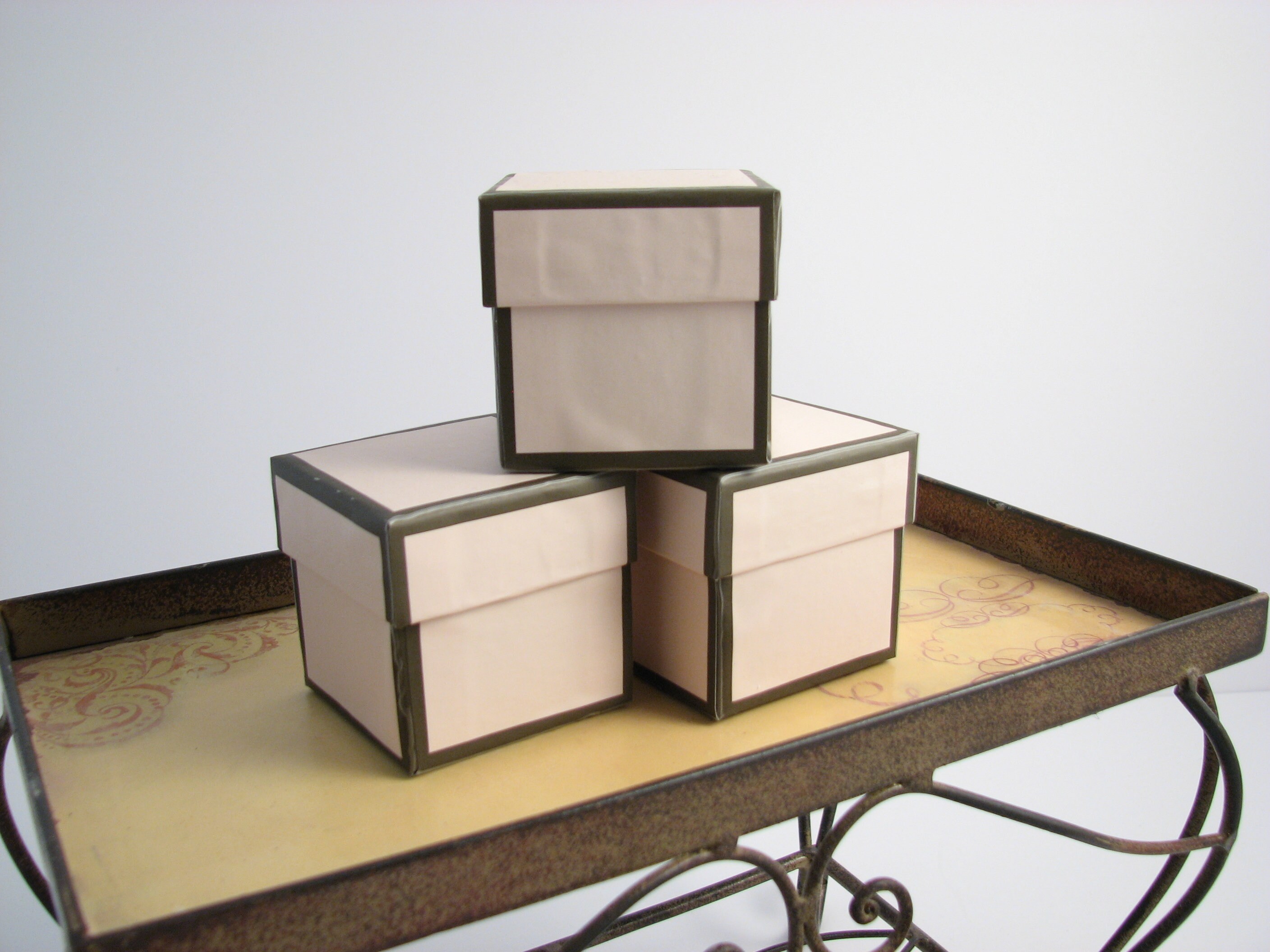 25 Ivory Favor Box 25 Pcs Blue Square Favor Box 2 X 2 X 2 - Etsy