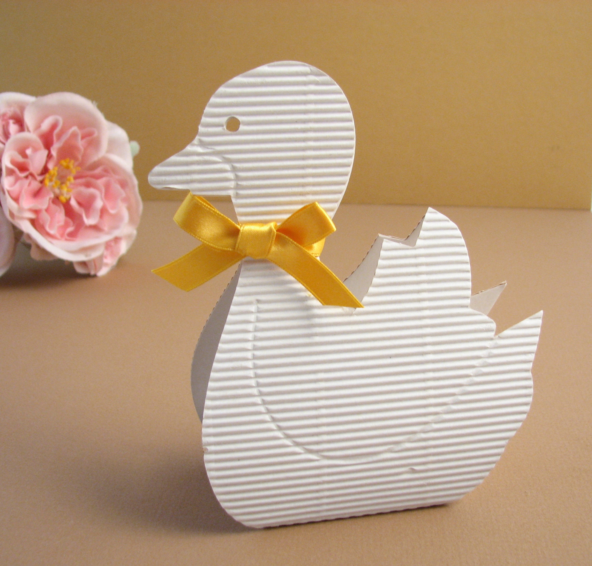 10 Duck Baby Shower Favor Box, Baby Baptism Favor Box, Duck Favor Box ...
