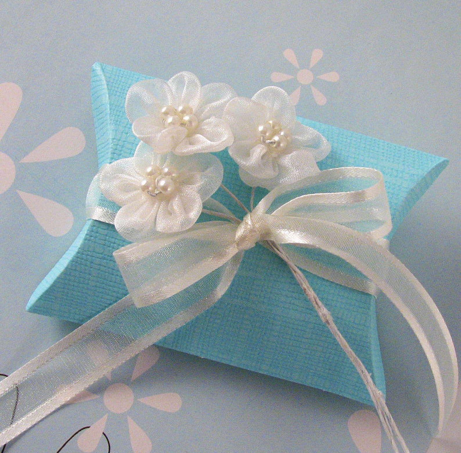 10 Blue Favor Boxes Small Favor Box Wedding Candy Box - Etsy