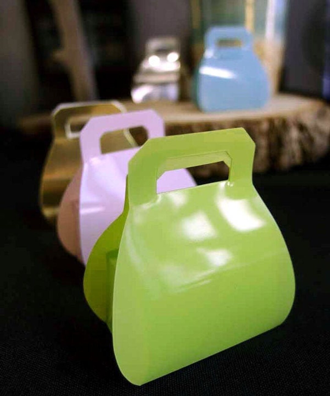 12 Mini Purse Favor Boxes, Treat Box, Wedding Favor Box, Party Favor ...