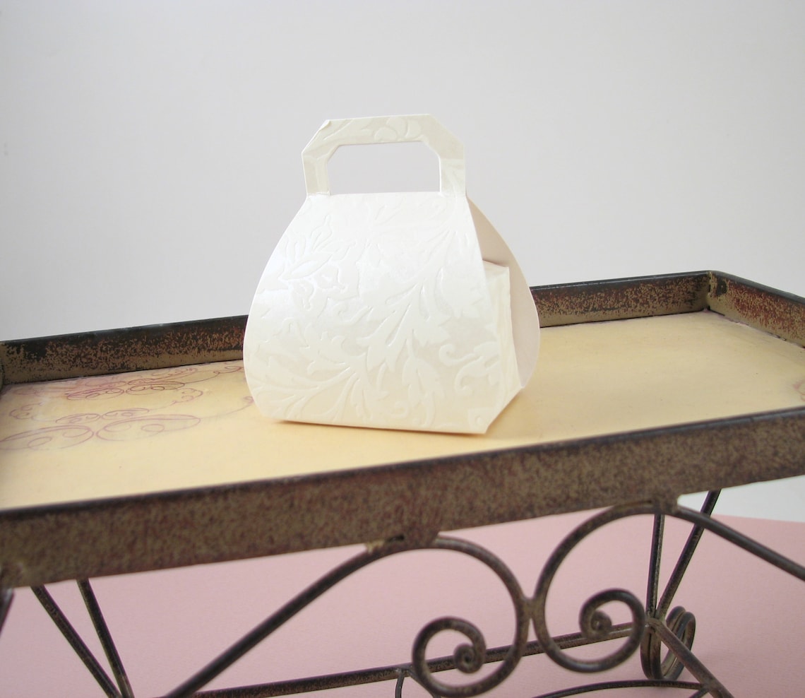 10 Wedding Favor Boxes Mini Purse Favor Box Party Favor - Etsy