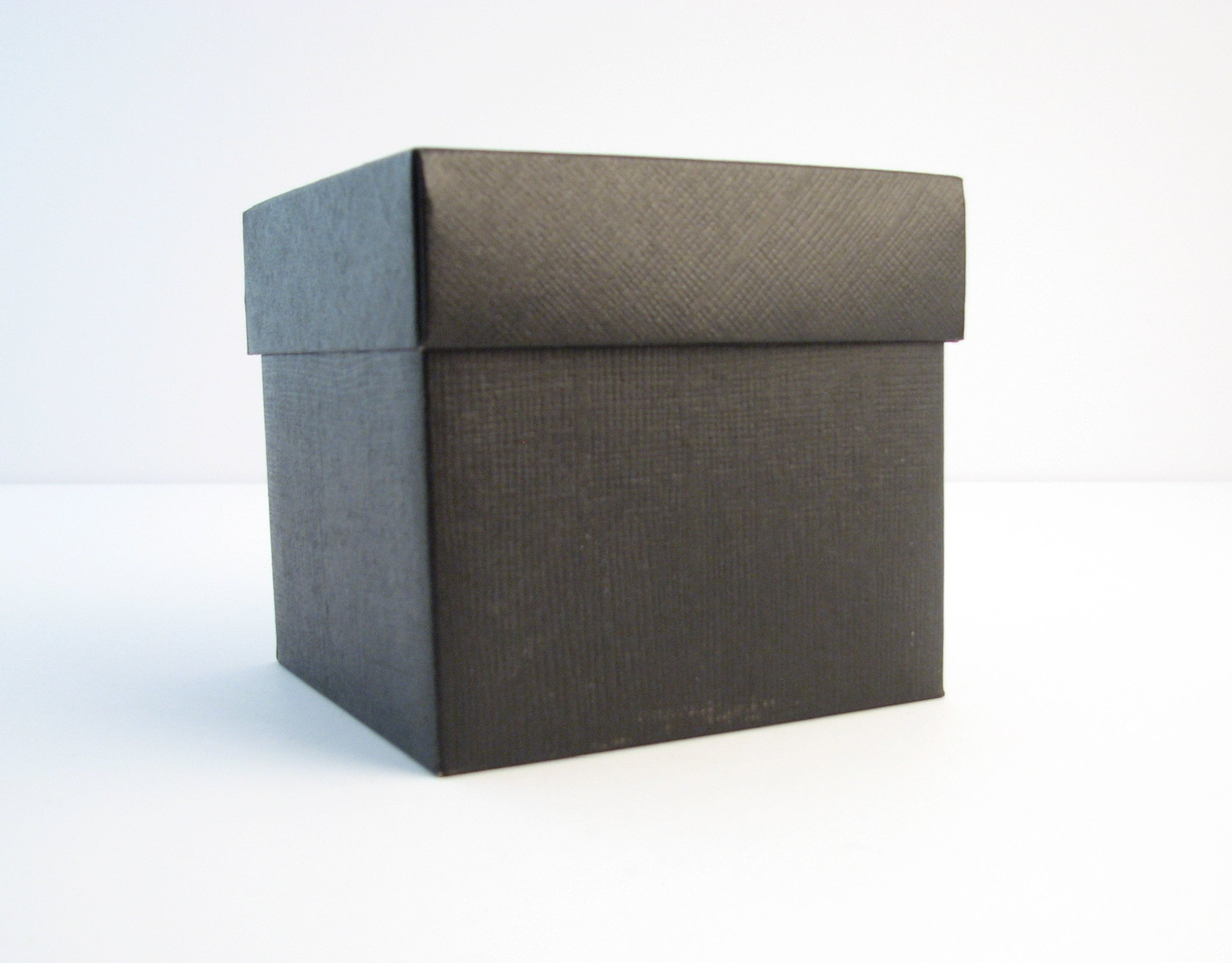 10 Black Favor Boxes, Wedding Favor Box, Square Ornament Box, Cupcake ...