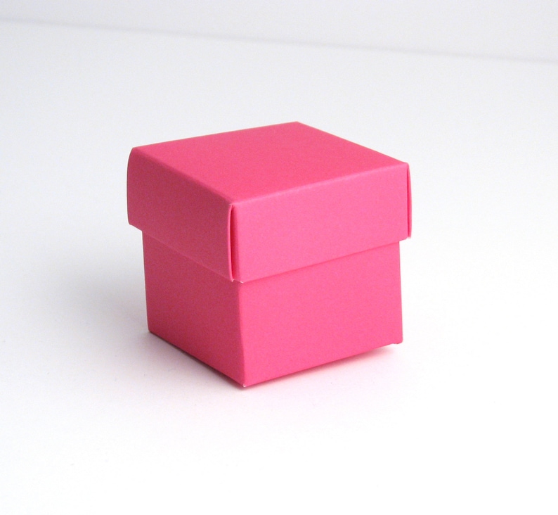 10 Pink Favor Boxes, Wedding Favor Boxes, Candy Boxes, Party Favor Box ...