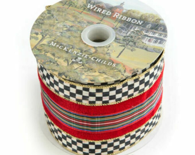 Mackenzie Childs 4 Inch Highland Courtly Check Ribbon 3 Yards - Etsy
